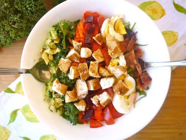 Lemony Spring Cobb Salad (paleo, GF)