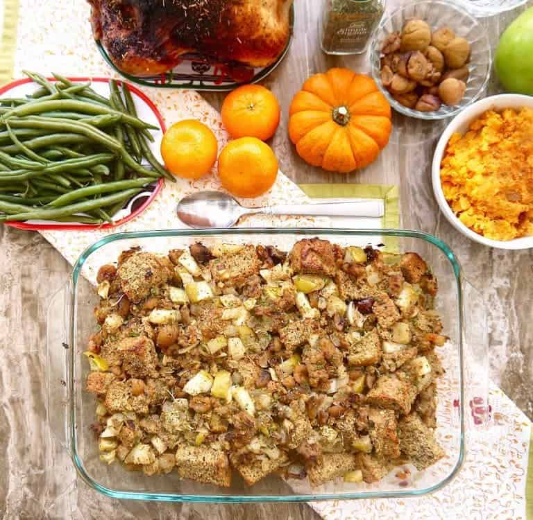 Paleo Stuffing with Sausage, Apple and Chestnut (Gluten-Free ...