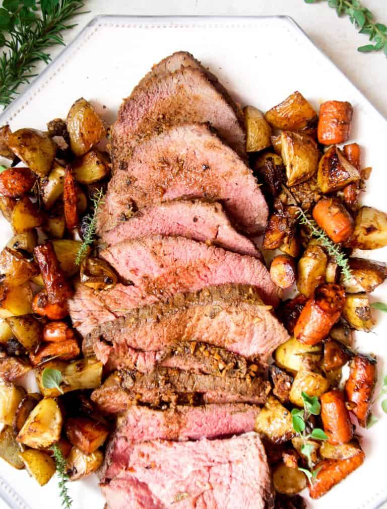 Garlic and Fresh Herb Beef Clod Heart of Shoulder Roast - Perchance to Cook