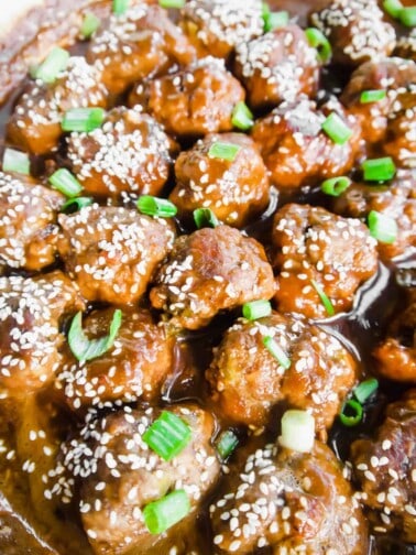 General Tso Meatballs (Paleo, GF)