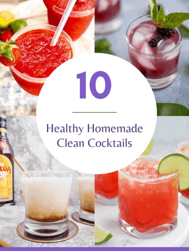 10 Healthy Homemade Clean Cocktails - Perchance to Cook