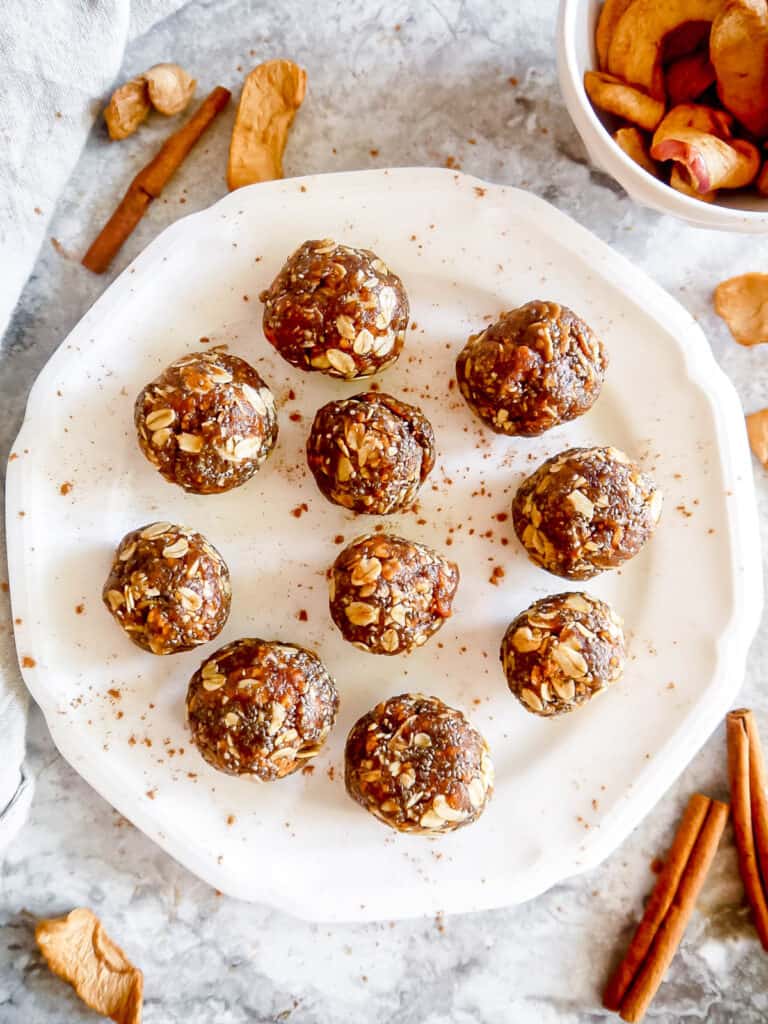 Apple Pie Energy Balls - Perchance to Cook