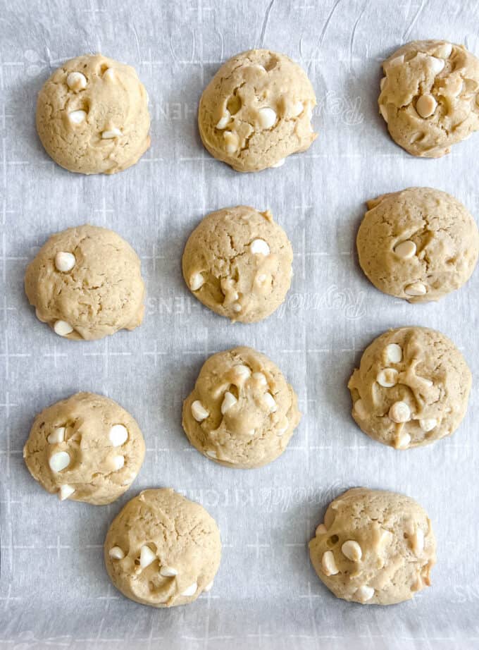 White Chocolate Chip Cookies - Perchance to Cook